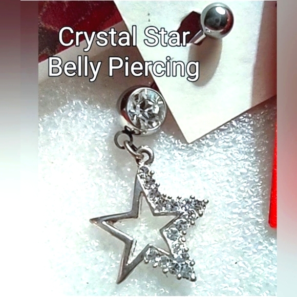 Hand Crafted | Jewelry | Crystal Star Belly Piercing | Poshmark
